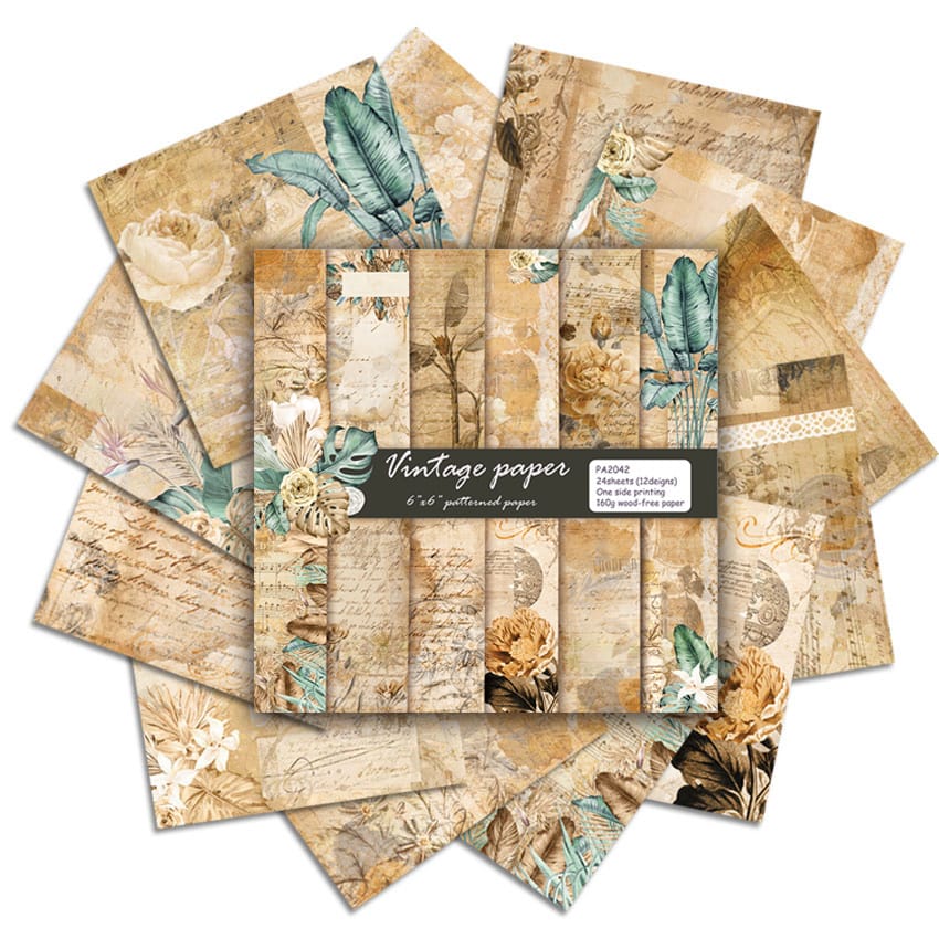 Bello Craft 6x6 inch 24 Sheets Pattern paper / Craft Papers / Designer ...