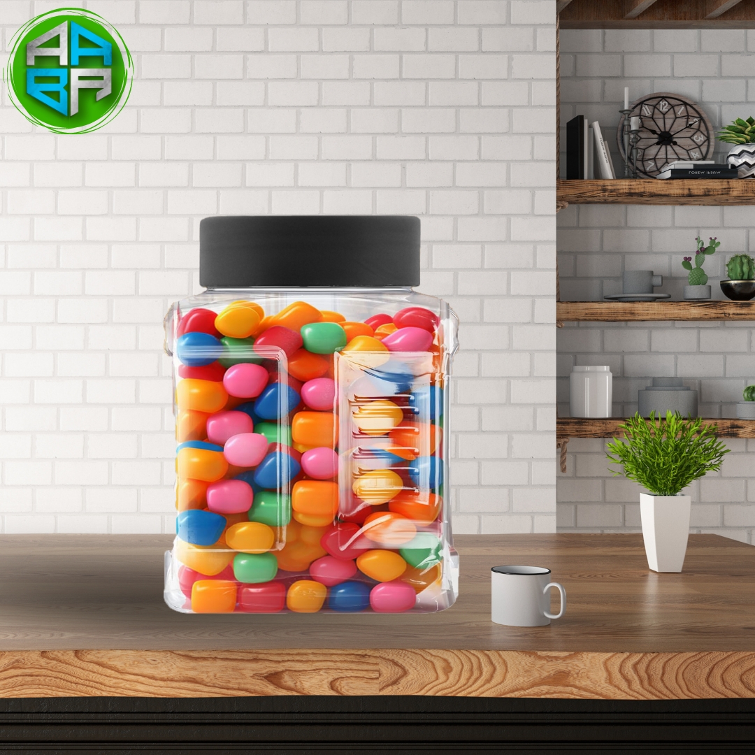 NUT JAR - PACK OF 6 PCS KITCHEN JARS STORAGE JAR SET MASALA SPICE BURNI ...