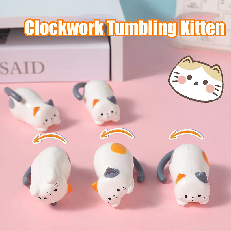 Clockwork Tumbling Cat Cute Simulation Kitten Decompression Creative ...