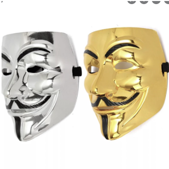 Halloween Vendetta Masquerade Horror Mask Hacker Male/Female V ...