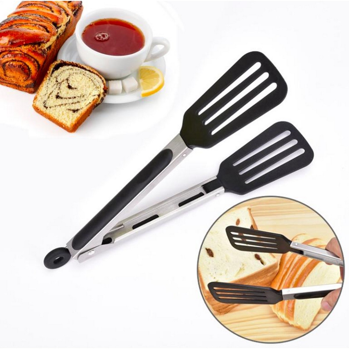 Tong Nonstick Chimta For Kitchen Use NonStick Stainless Steel 10 Inch ...