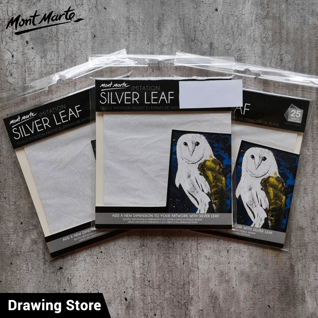 Mont Marte Silver Leaf Paper For Resin And Calligraphy 25 Pieces | Daraz.pk