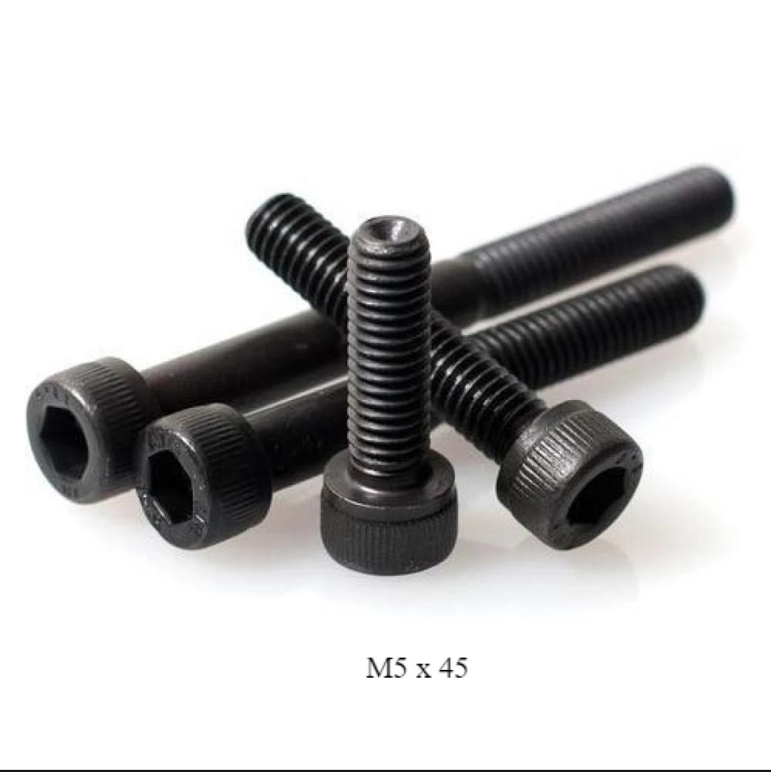 M5 Allen Key (L-Key) Socket Head Cap Screws (Pack of 20) Carbon Steel ...