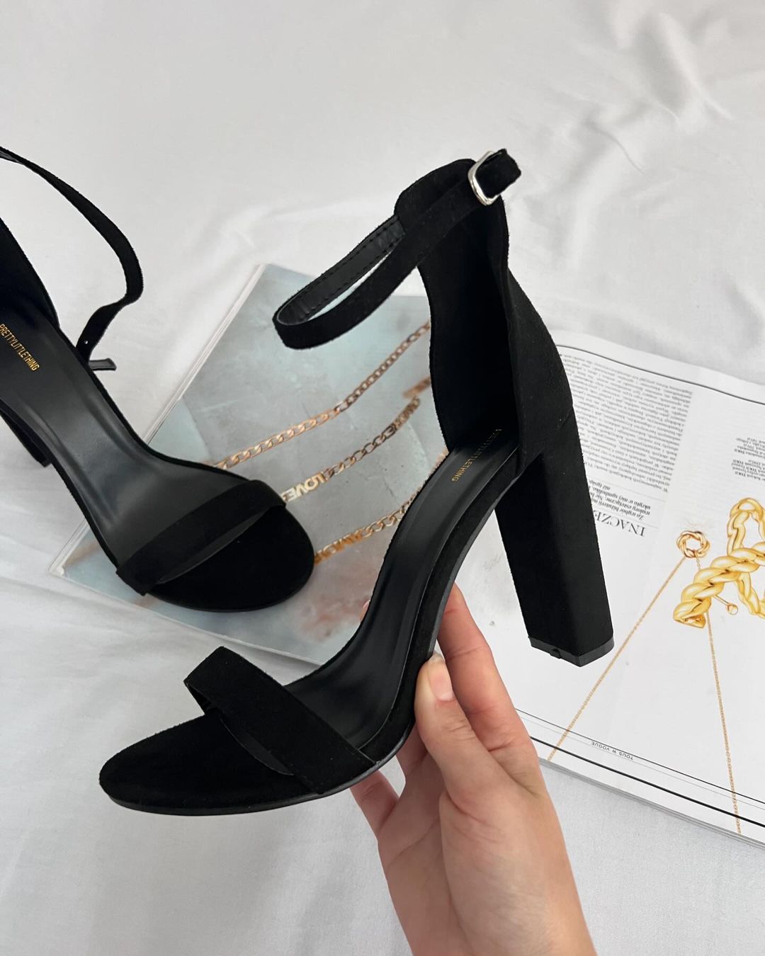 Women Fashion 3 Inches Block Heels Sandals Luxurious Fairy Style ...