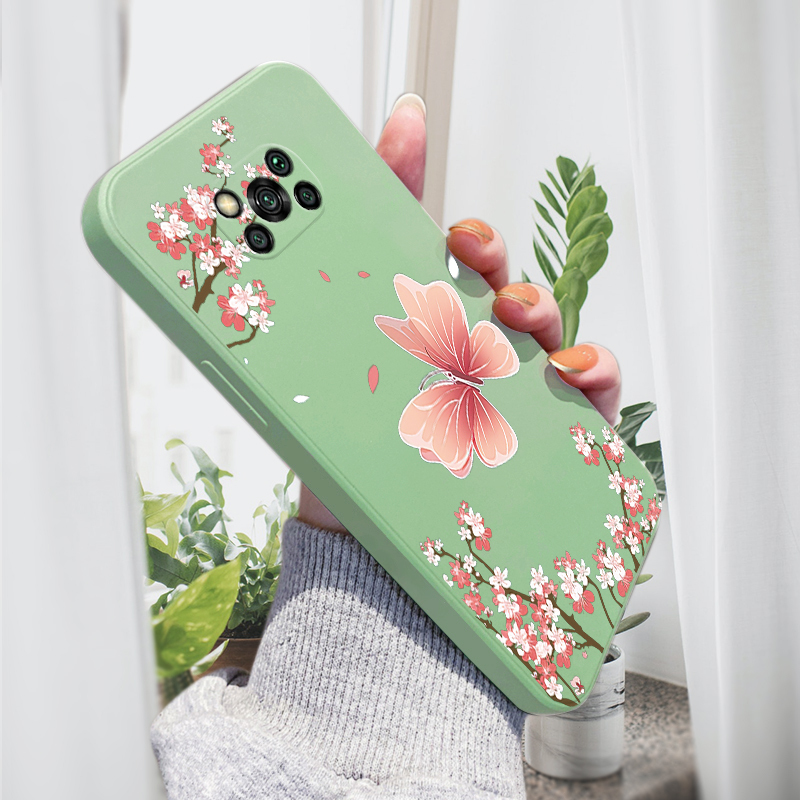 BILI for Xiaomi Poco X3 Pro / Poco X3 NFC Back Cover Pink Butterfly for ...