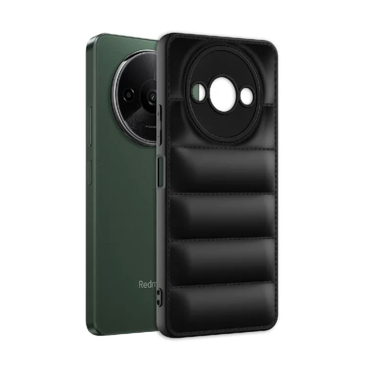 Xiaomi Redmi A3X A3 2024 Puffer Case with Open Camera Lens Protection ...