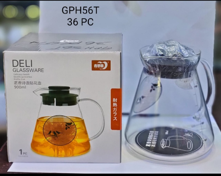 750ml Square/Round Glass Teapot for Couple with Heat Resistant ...