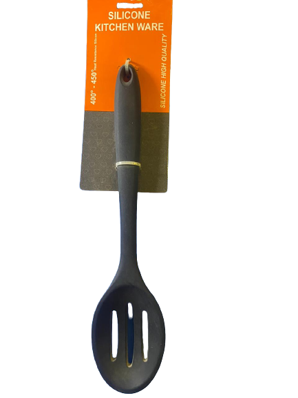 Silicone Nonstick Slotted Spoon - High Heat Resistant - Hygienic Design ...