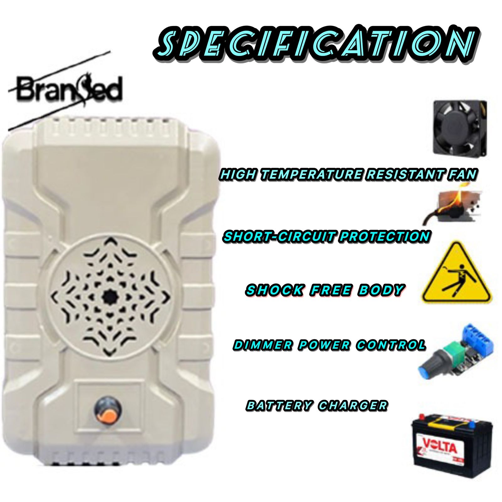 AC to DC 12 volt 20 Amp Power Supply , For Air Cooler Fan And other 12 ...