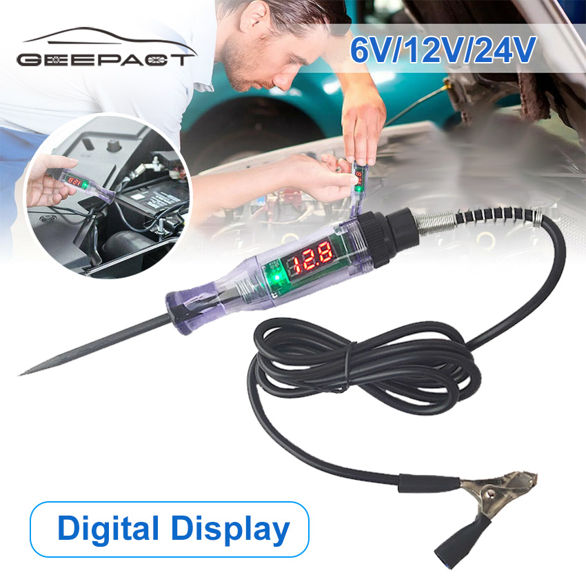 Geepact Car Electrical Testers With Digital Display 6V 12V 24V DC ...