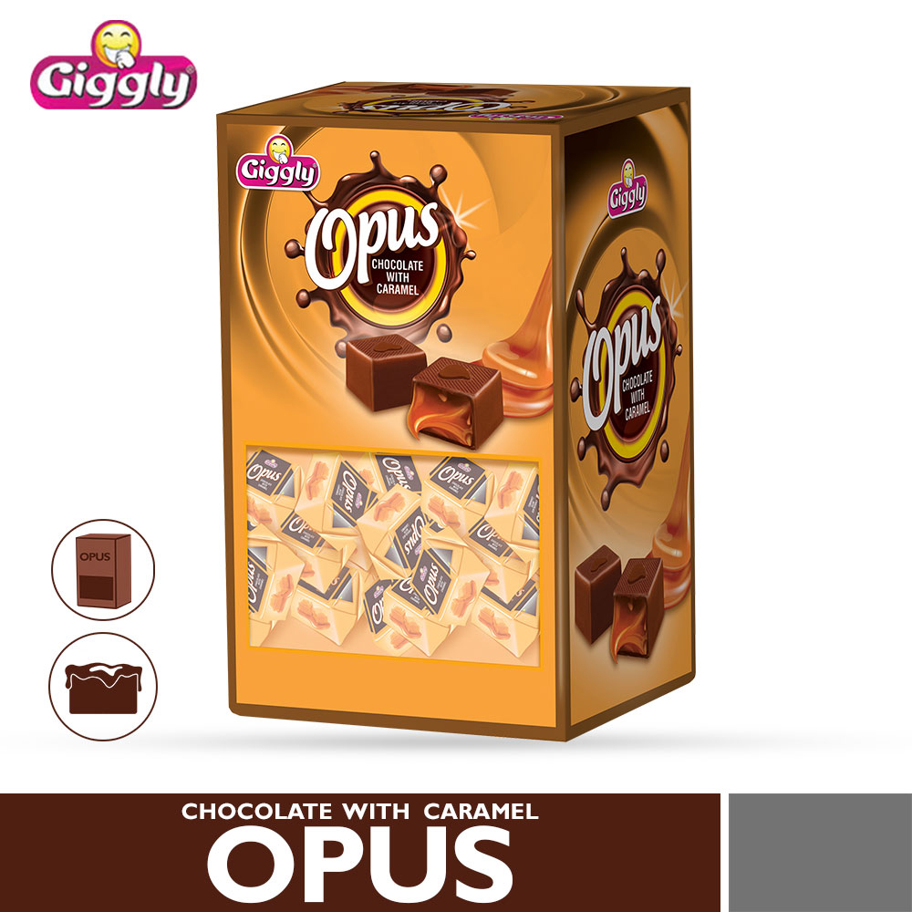 Giggly Opus Chocolate with Caramel Tofee 36 pcs Box | Daraz.pk