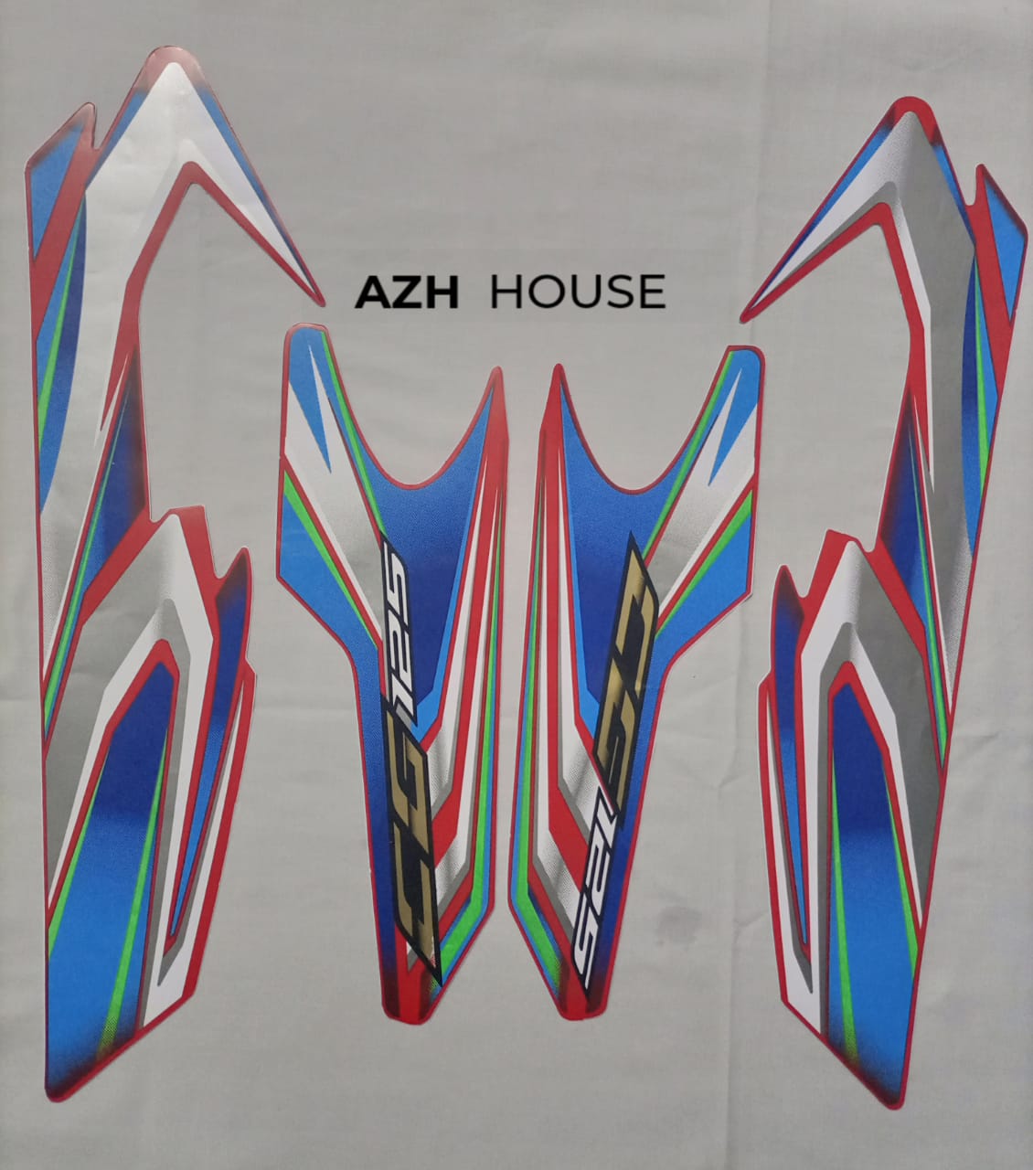 2022 Model Honda 125 Tanki Tapa Sticker ( COMPLETE SET ) | Daraz.pk