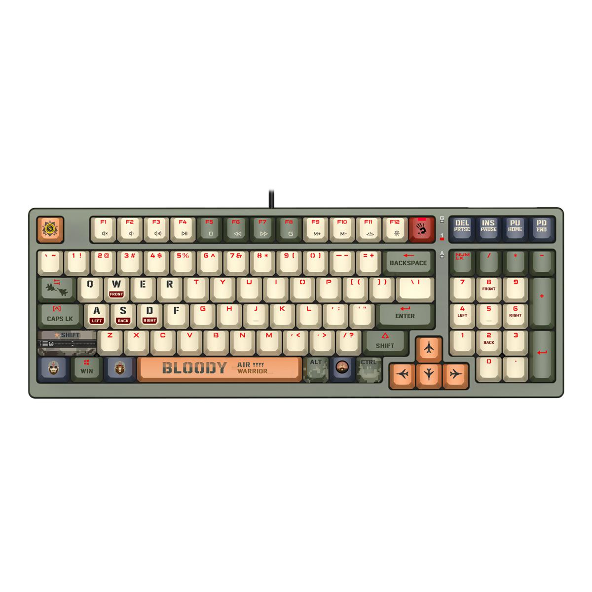 Bloody S98 Aviator RGB Mechanical Keyboard - Swappable Keys - Quiet ...