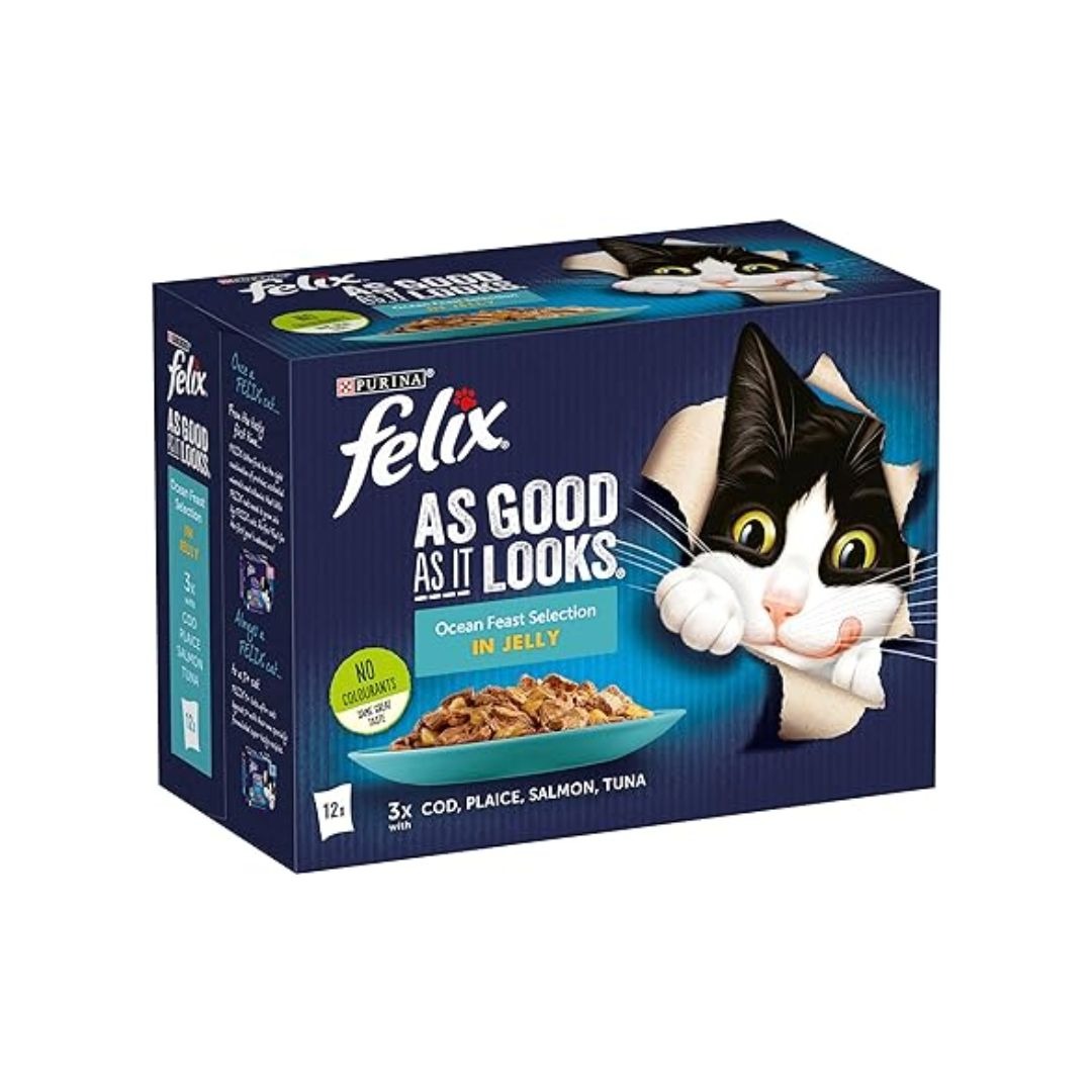 Felix Sachet Ocean Feast Selection As Good As It Looks Pack Of 12 ...