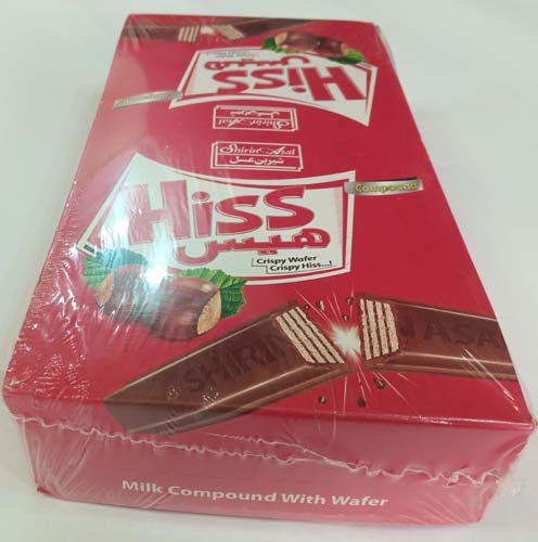 Hiss Crispy Wafer Chocolate Flavor 24 pcs Shirin Asal Irani Product ...