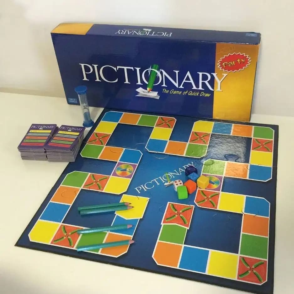 Pictionary Board Game Pictionary Party Edition The Game of Quick Draw ...