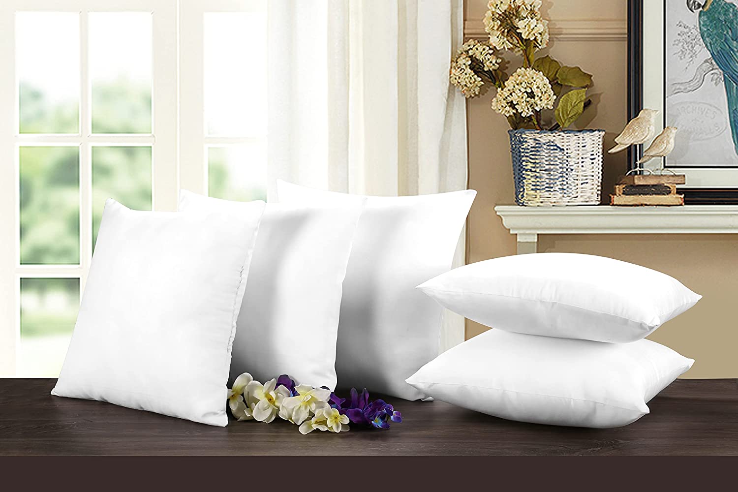 5 Pcs Polyester Cushion Filling 15x15 Inches Set | Daraz.pk
