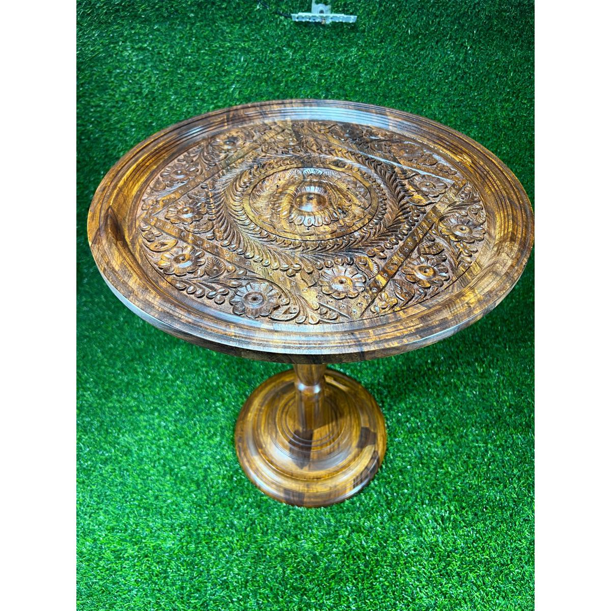 Wooden round table 18 inches for coffee and multi purpose table pure ...