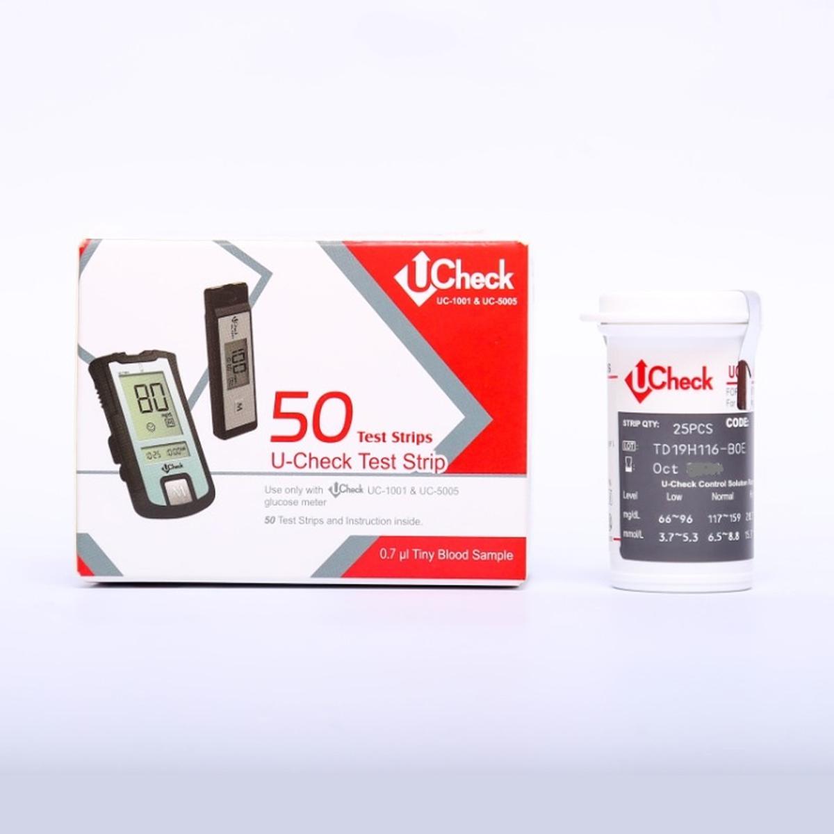 Life Care U Check Blood Glucose Glucometer Sugar Test Strips 50 | Daraz.pk