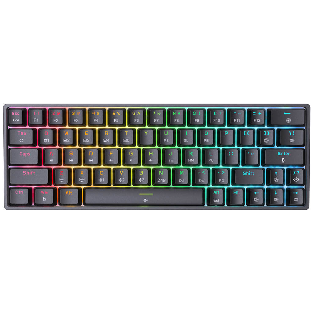 TMKB T63 60% Wireless RGB Mechanical Gaming Keyboard Black | Daraz.pk
