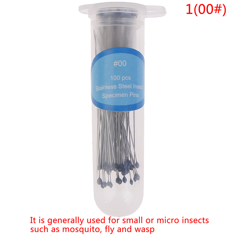 100Pcs Insect Pins Specimen Needle Stainless Steel for School Lab ...