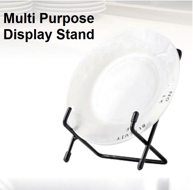 1pc Metal Plate Display Stand Decorative Plate Stand Picture Frame ...