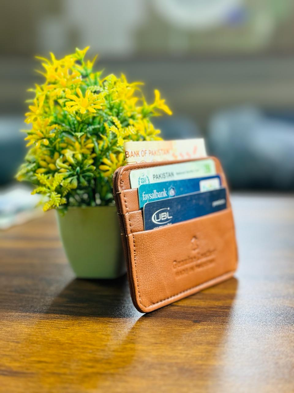 Slim and Smart 6 Slots Card Holder And 1 Cash Pocket Wallet For Men Stylish Mini Wallets Purse ...