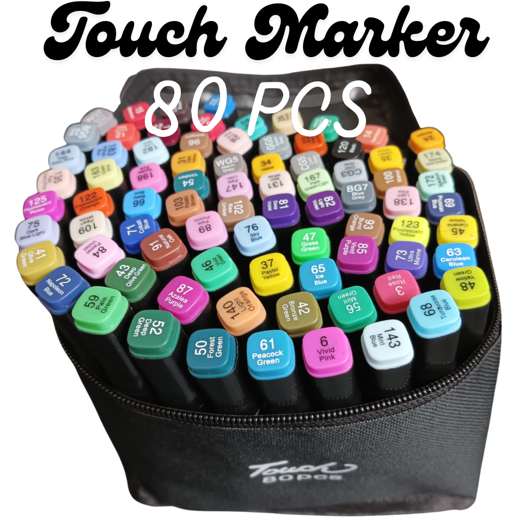 12-80 Colors Oily Art Marker Pen Set for Draw Double Headed Sketching ...