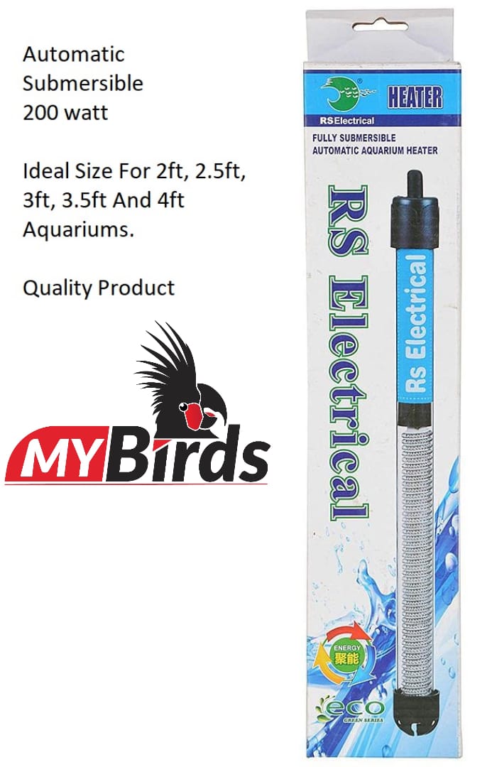 RS Electrical 200W Aquarium Submersible Immersion High Glass With Auto ...