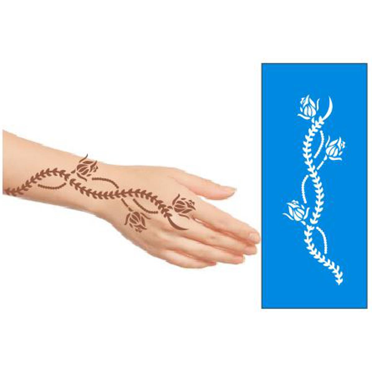 Henna sticker, Henna stencils, Mehndi design, Mehndi sticker, Henna ...
