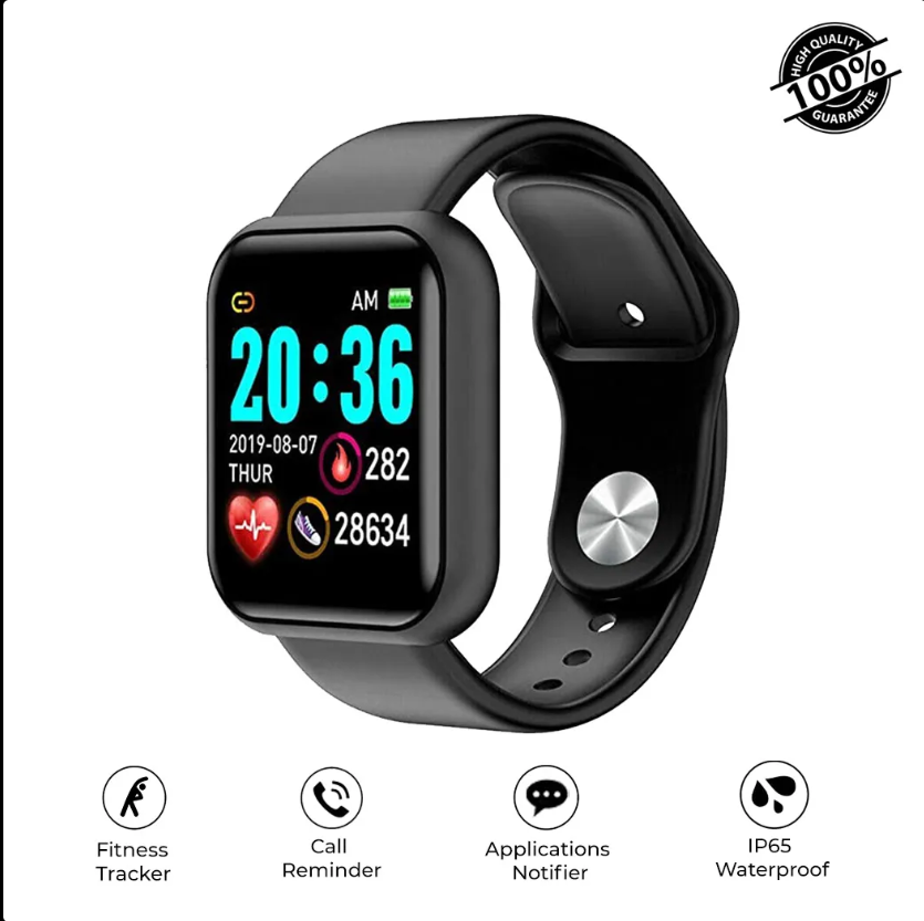 D20 Bluetooth Smart Watch Men Waterproof Sport Fitness Tracker Smart ...