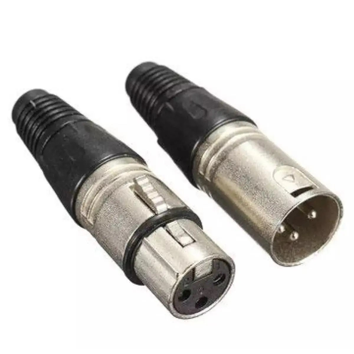 Male Female 3 Pin Xlr Mic Connector 2 Pcs, For Audio Microphone Cable ...