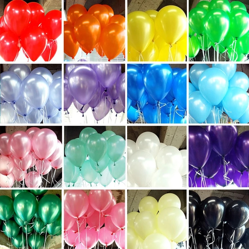 Pack of 30 Pcs 12 inch Balloon Latex Balloon Balls Air Inflatable ...