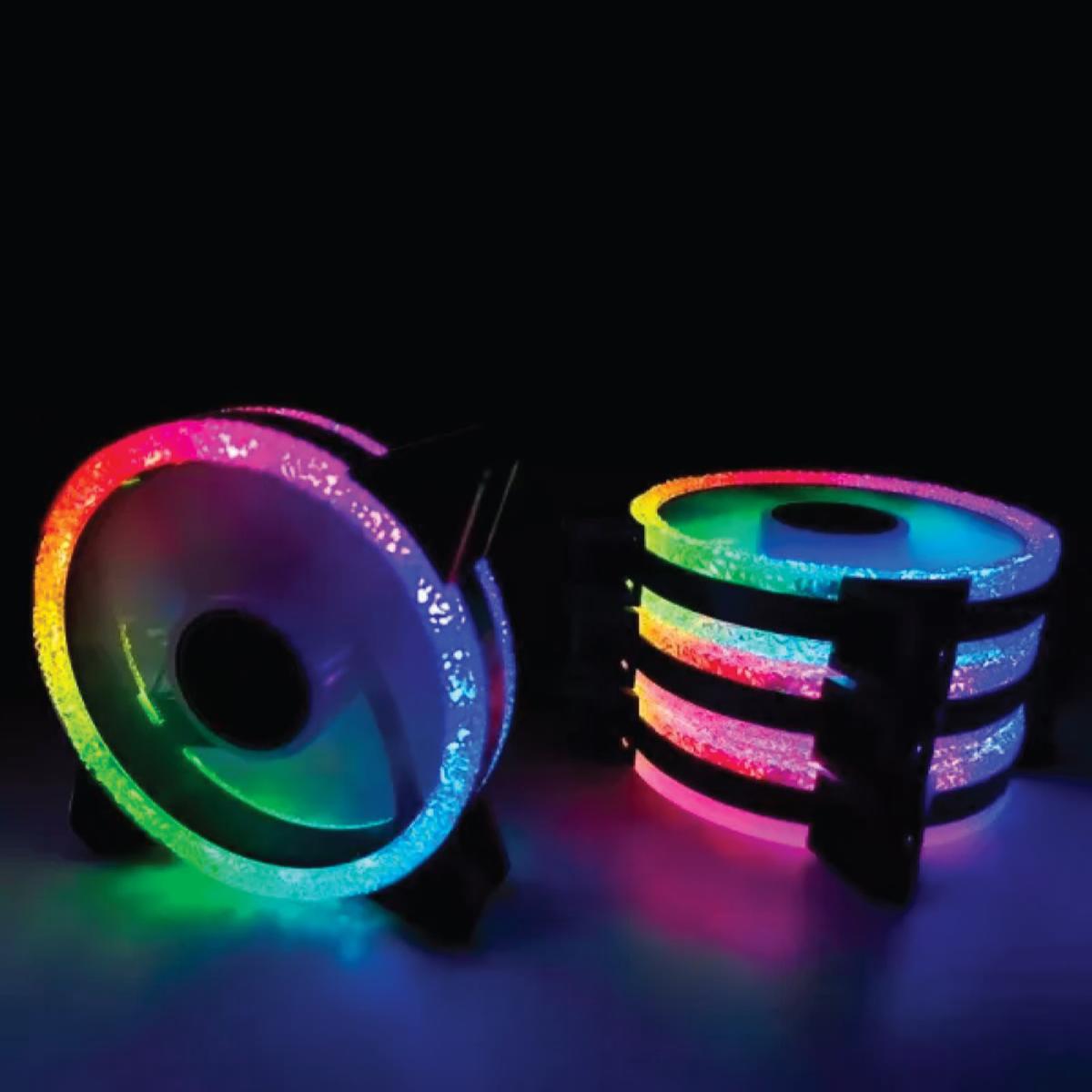 12 CM ARGB light Fan Case Fan 12V PWM CPU Cooling Fan | Daraz.pk