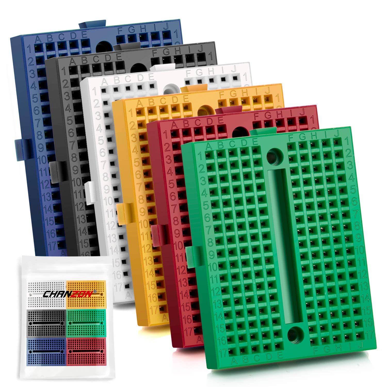 Mini Breadboard with 170 Tie Points SYB-170 Solderless Prototype Kit ...