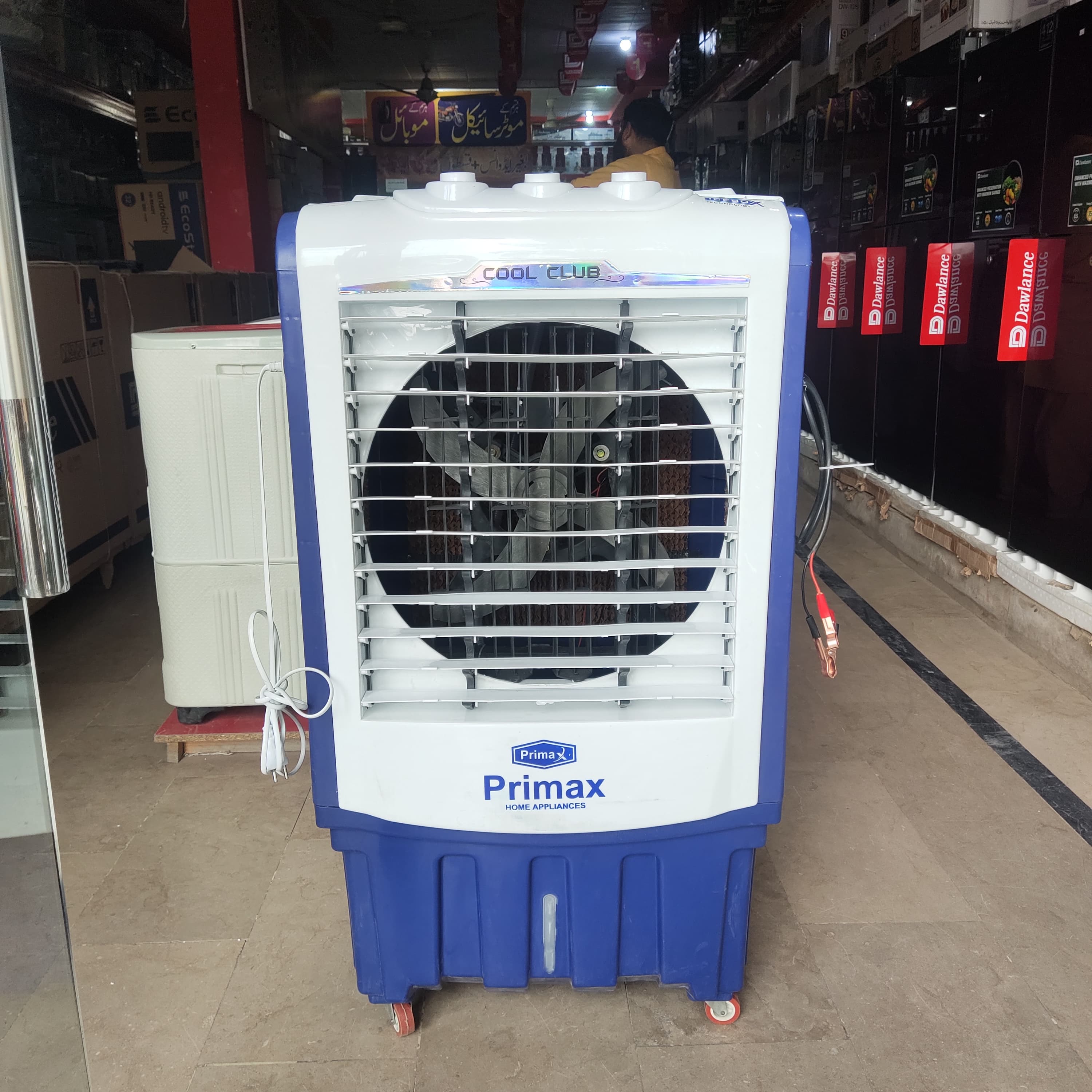 AC/DC Cooler Solar & Battery Room Cooler Air Cooler with 2 Freezable ...