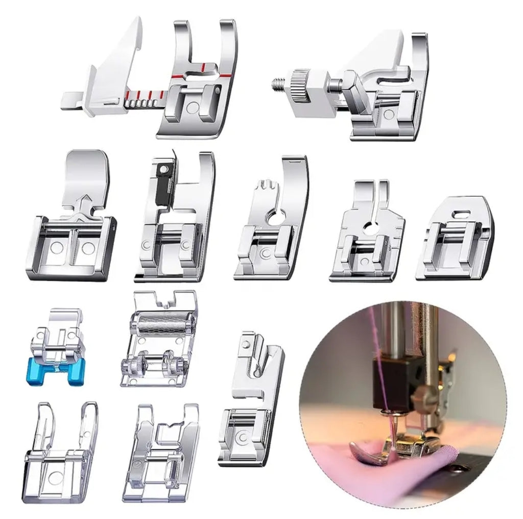 Presser Feet Set 11pcs Snap On Sewing Machine Foot | Daraz.pk