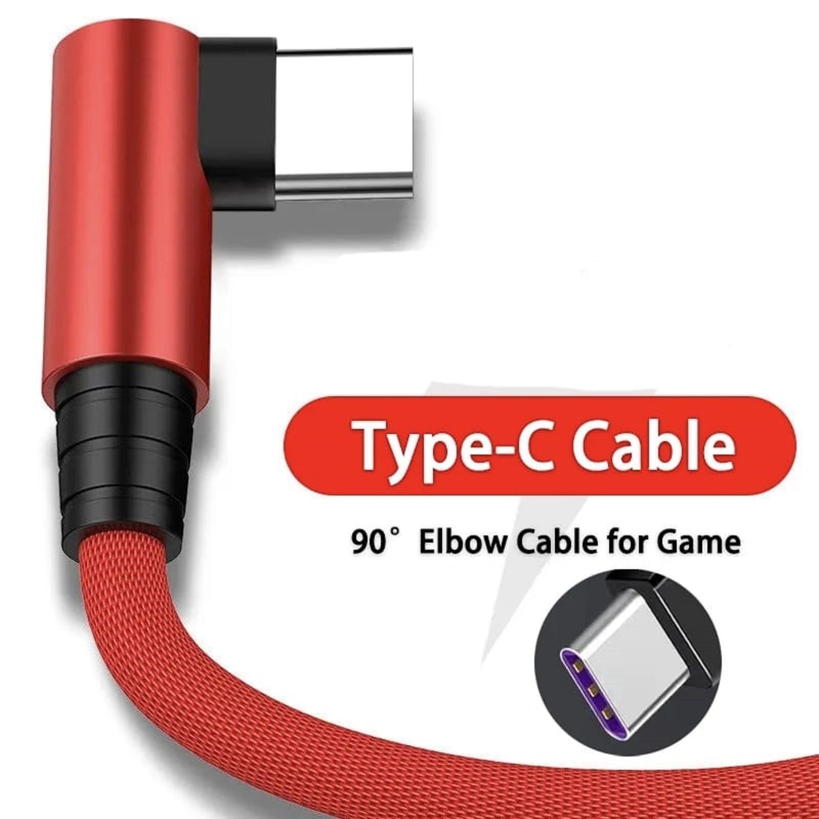 Original Copper L Shape Micro Usb / Type C / Iphone data cable 3.5A ...