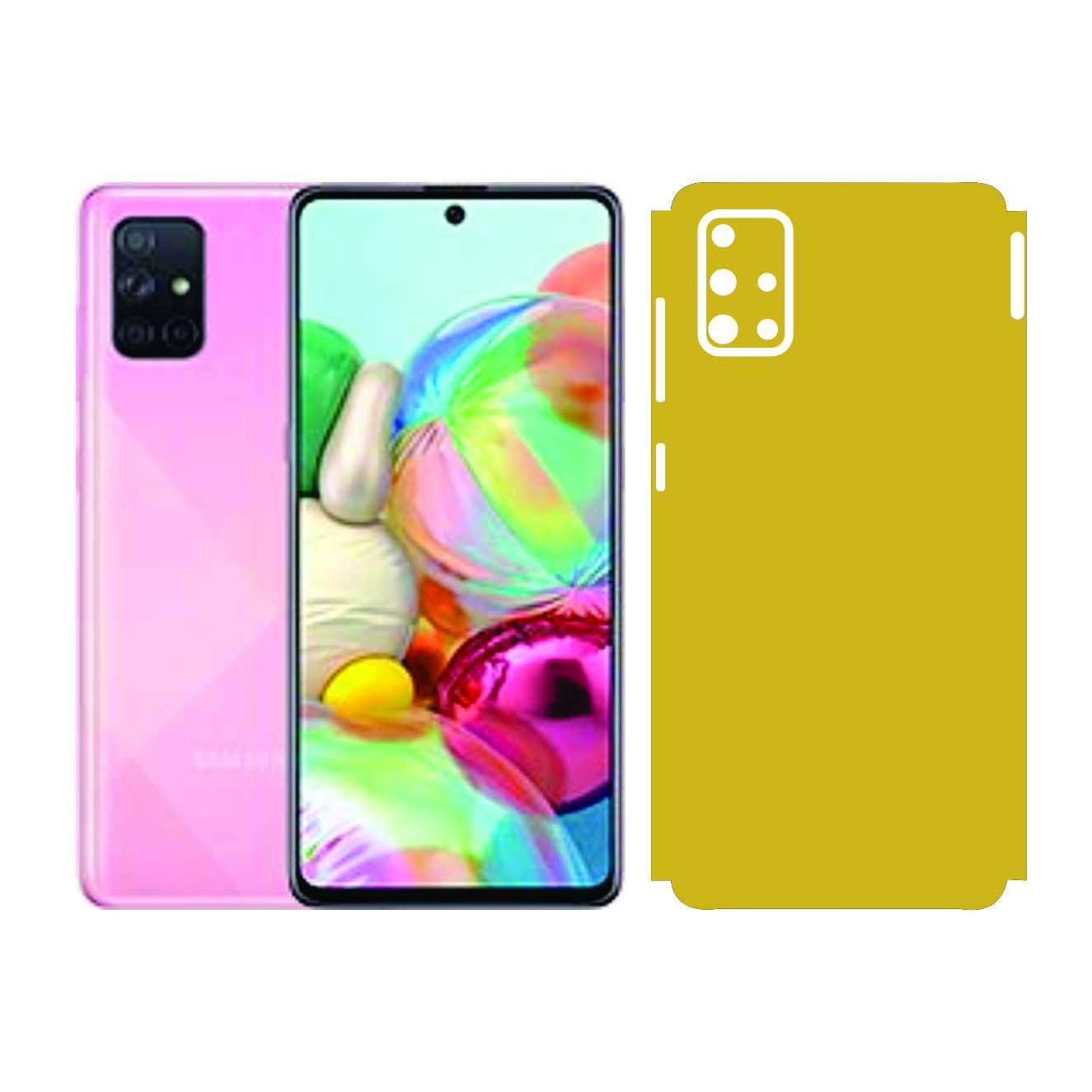 Back Paper For Samsung Galaxy A71 Self Adhesive Lamination Anti-Stain ...