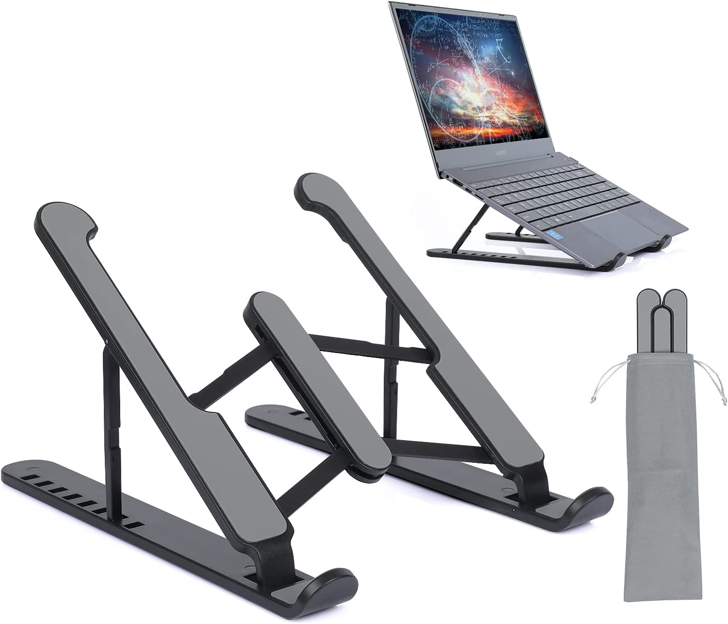 Foldable & Portable Laptop Stand | Light Weight | Adjustable | High ...