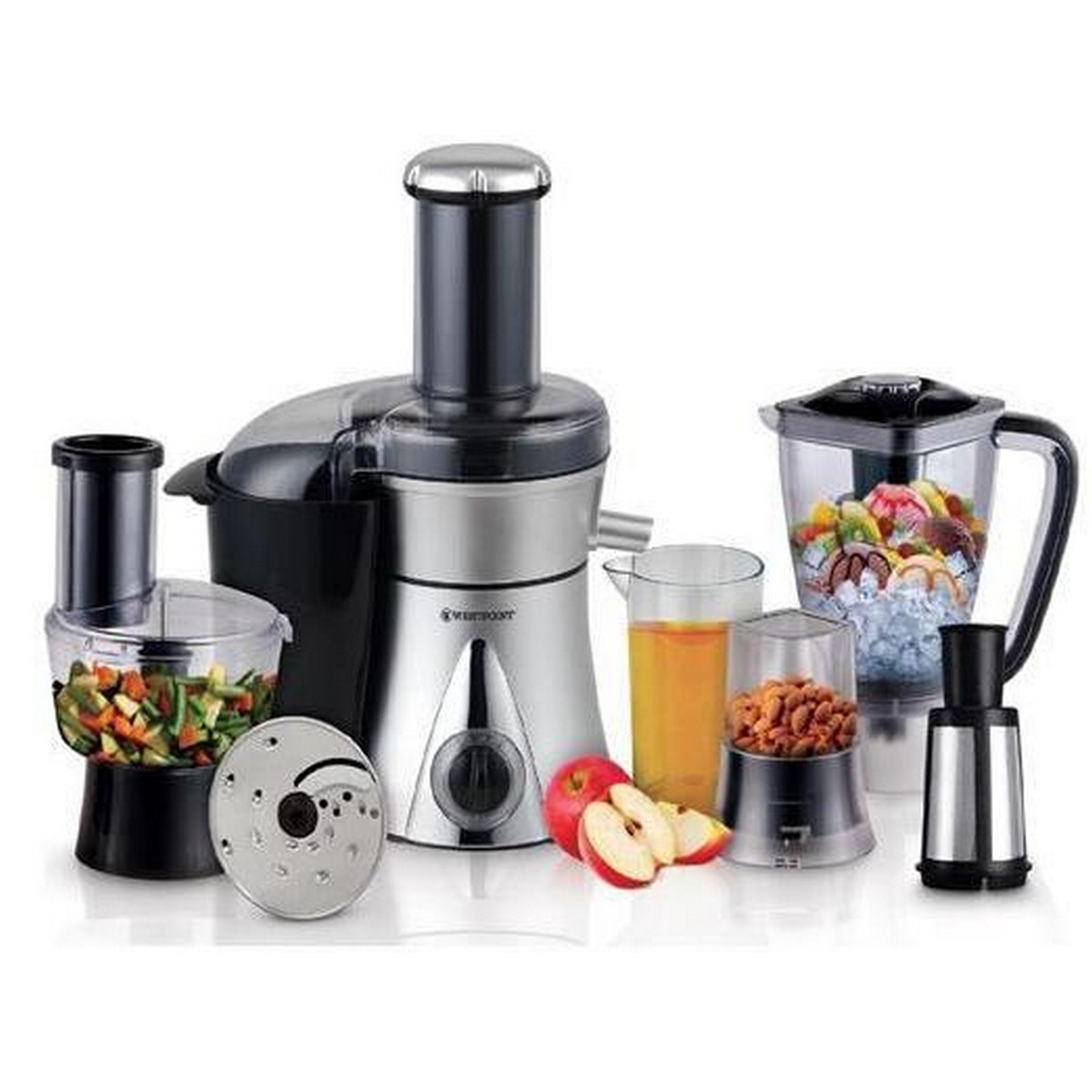 Deluxe Food Processor - WF-1858 - 700 Watts - Silver & Black | Daraz.pk