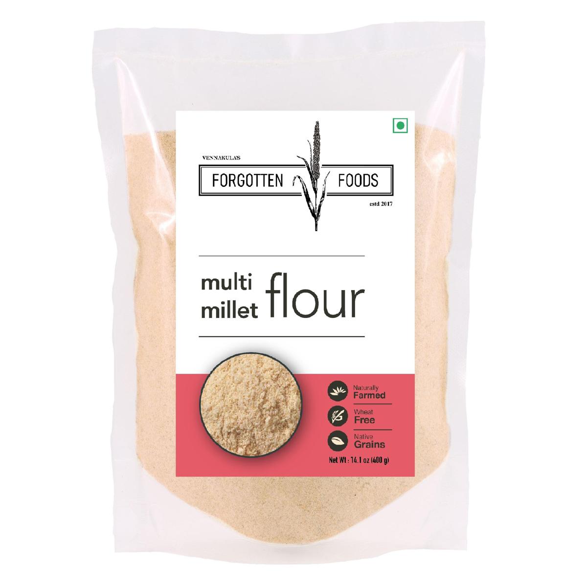 Multi Millet Flour - 7 Grain Multigrain Atta for Roti/Chapatti - 400g ...