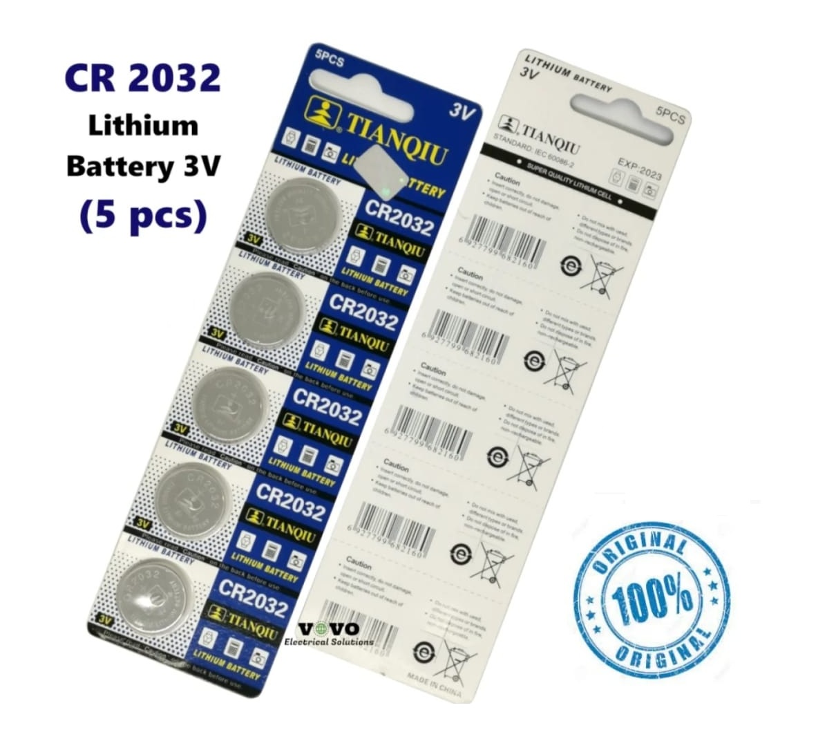 Glucometer Lithium Battery Cell CR2032 (Pack of 5) | Daraz.pk