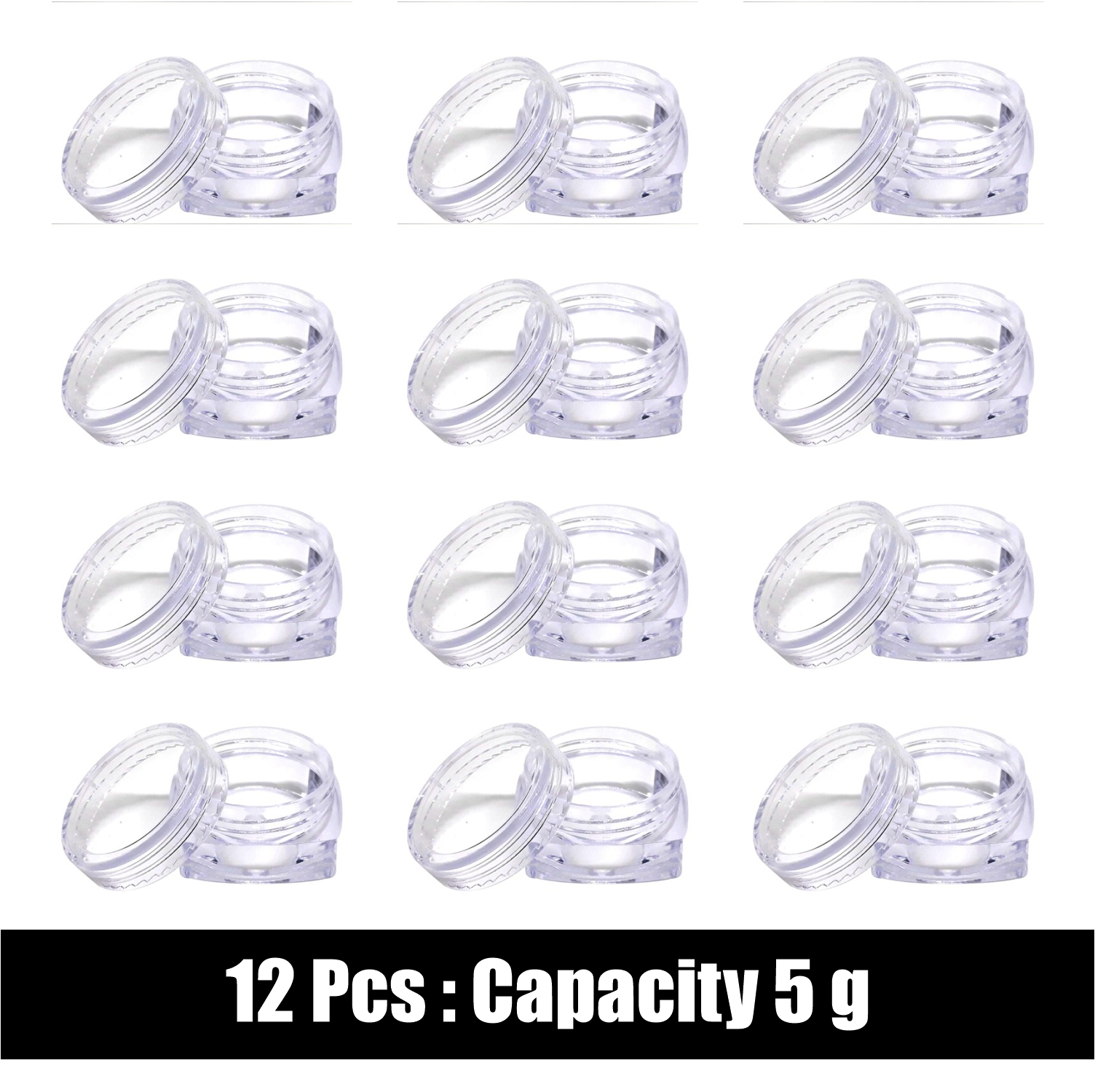 OPENNESS -Multipurpose Calligraphy Ink Pot Jar Clear Transparent Round ...