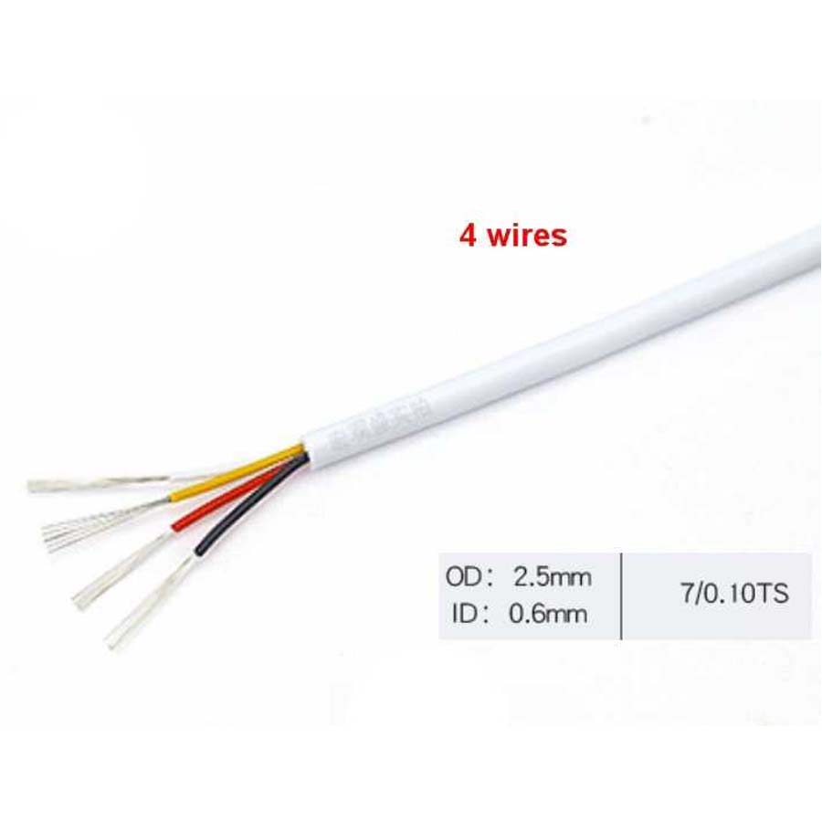 Small multi-core wire 4 core signal copper wire 30AWG PVC Sheathed ...