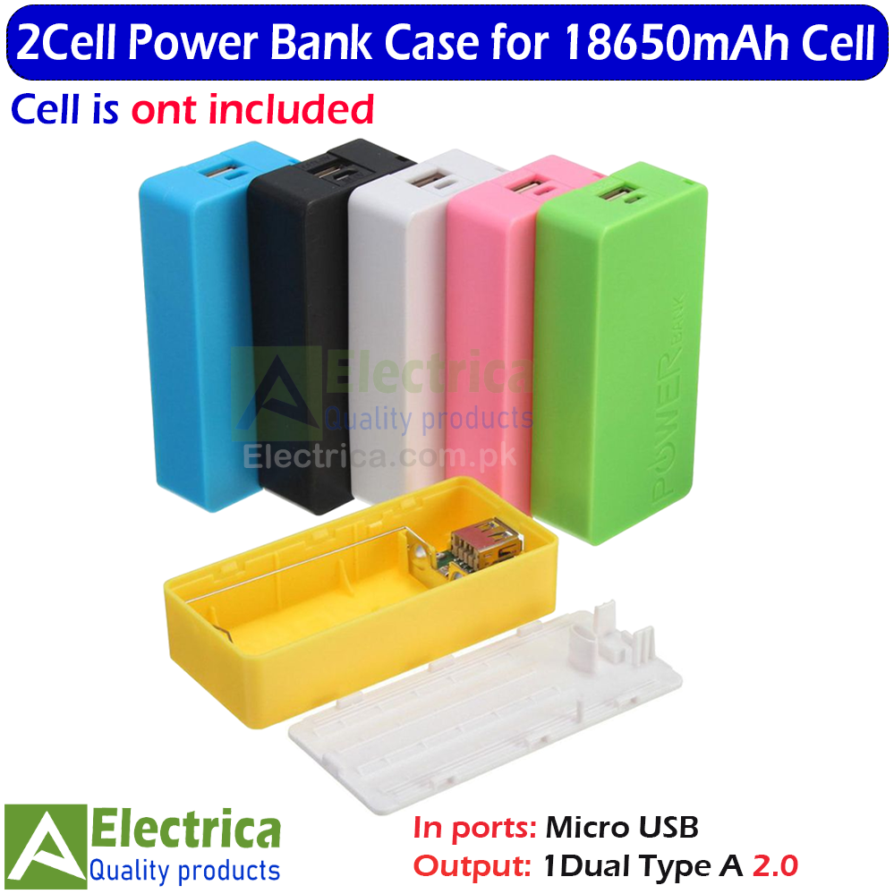 1 Cell / 2 Cell / 8 Cell / 10 Cell *18650 Battery DIY Power Bank Case ...