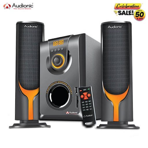 Audionic AD-7000 BT PLUS Woofer 2.1 Speaker Multimedia System USB FM ...