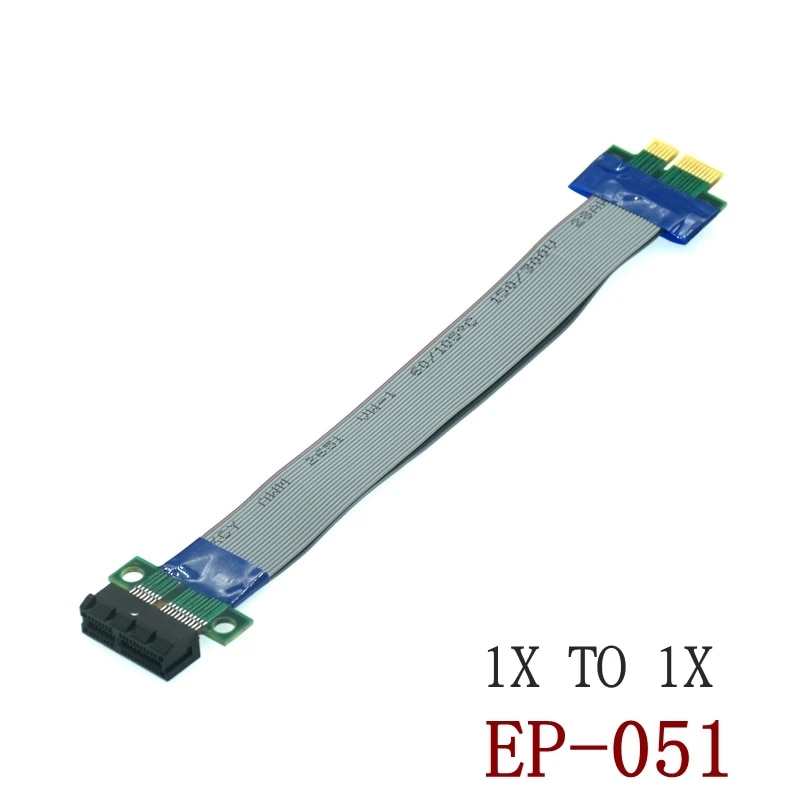 PCI-E 1X 4X 8 16X To 1X Ribbon Extension Cable PCI Express PCIE Riser ...