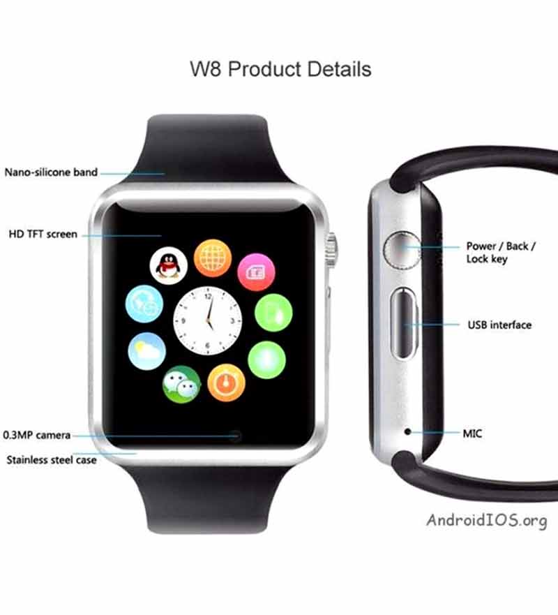 A1 Smart Watch Mobile Inbuild Camera ,Memory card Supporting Smartwatch ...