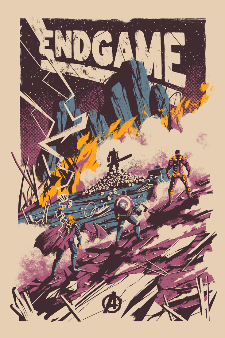 The Avengers Endgame by the Marvel MCU Multiverse Fan Posters Vinyl ...